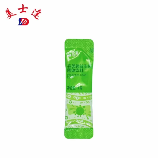 Custom Probiotic Sachet Pouch, Dietary Supplement Packaging Manufacturer